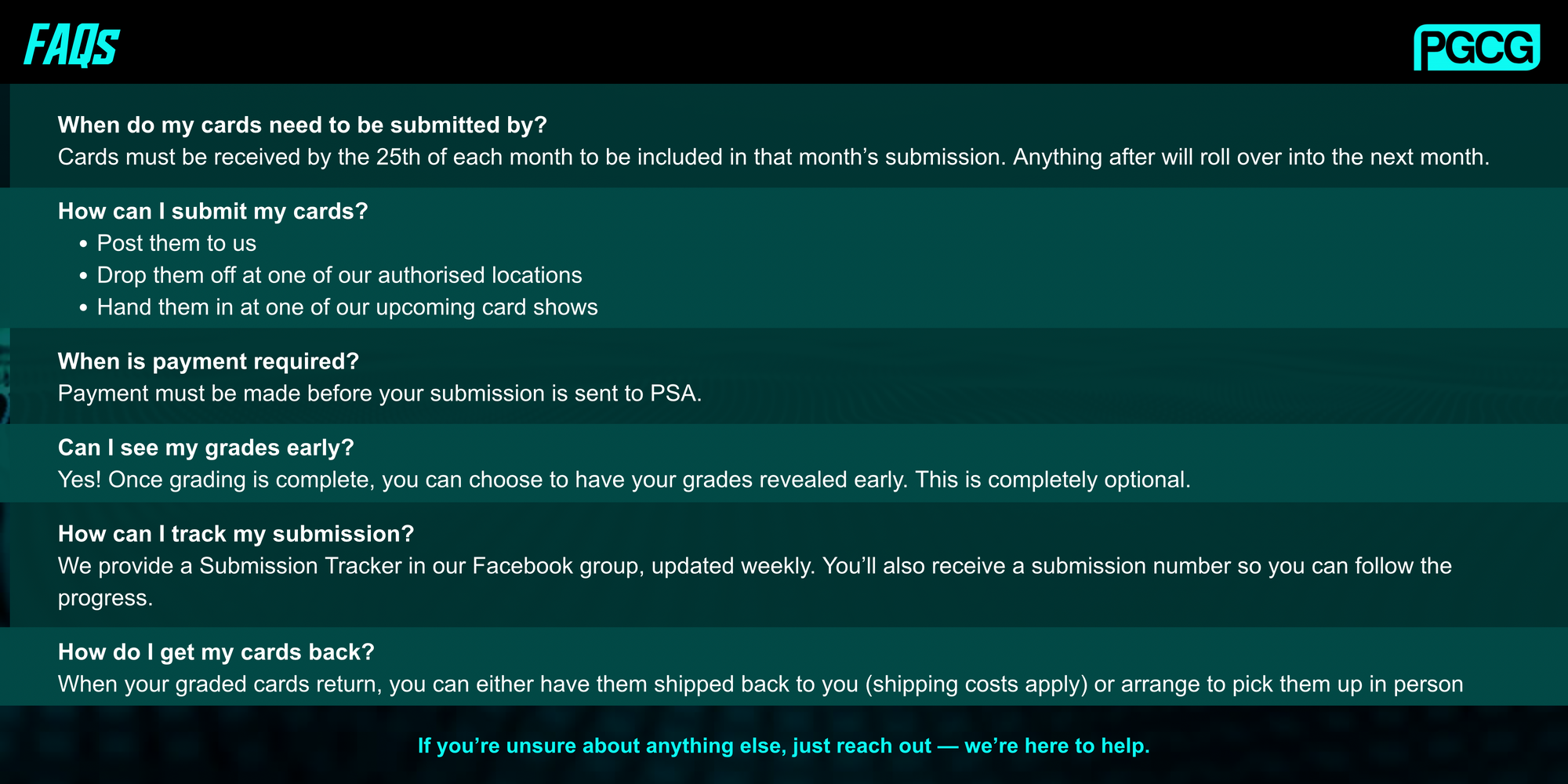 Grading Services – PGCG